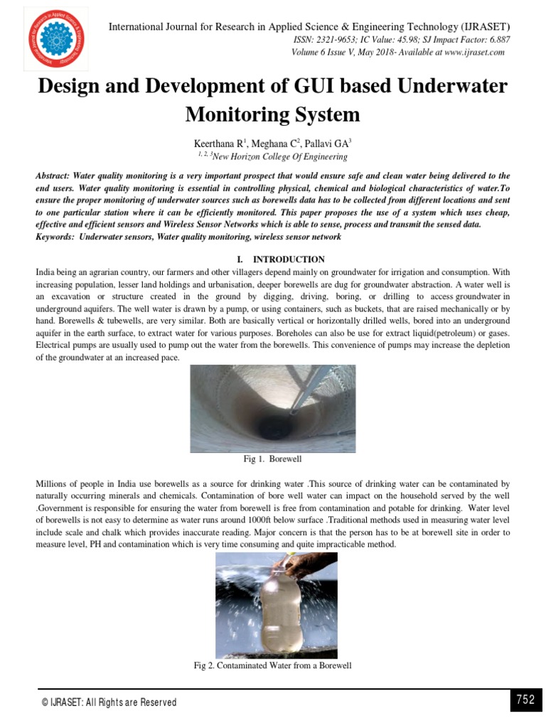 Design and Development of GUI Based Underwater Monitoring System | PDF ...
