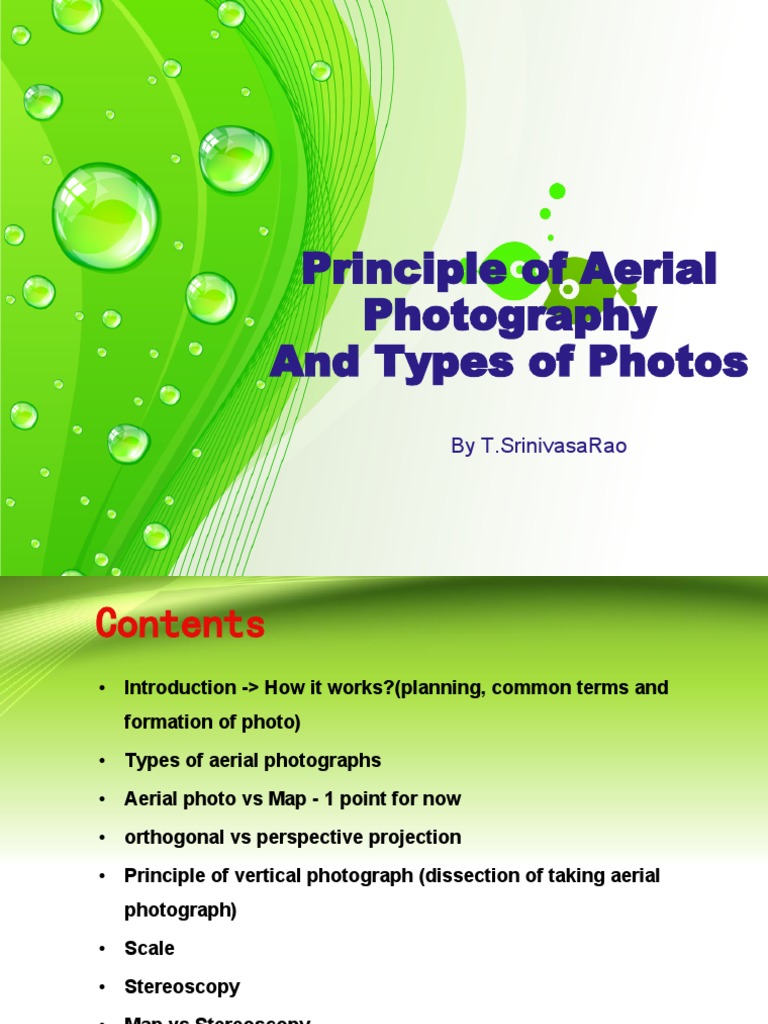 Aerial Photography Principles and Types | PDF | Aerial Photography ...