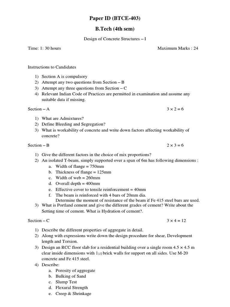 Paper ID (BTCE-403) B.Tech (4th Sem) | PDF