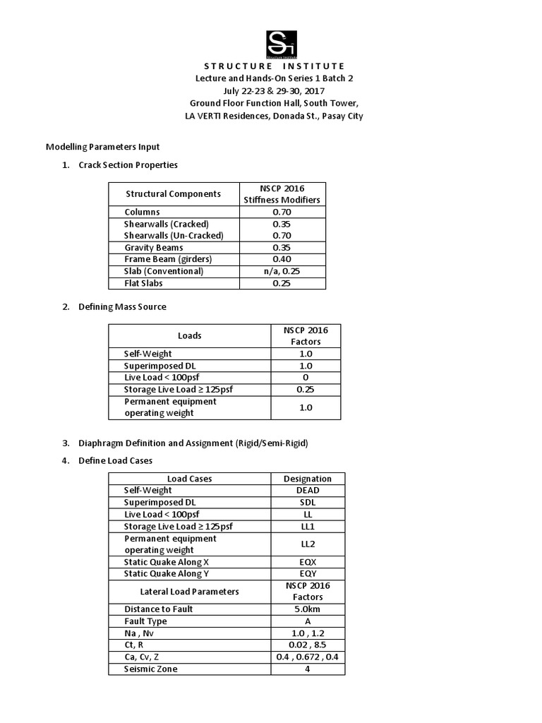Structural Analysis Workshop Guide | PDF | Structural Load | Beam ...