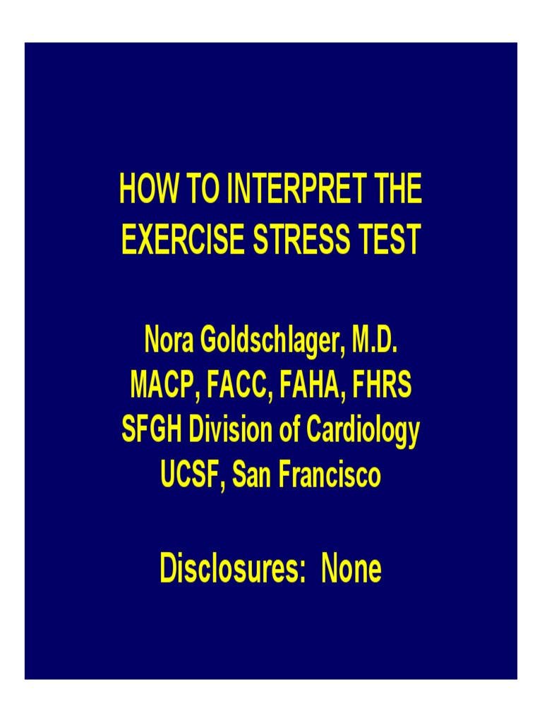 How To Interpret The Exercise Stress Test | PDF | Electrocardiography ...