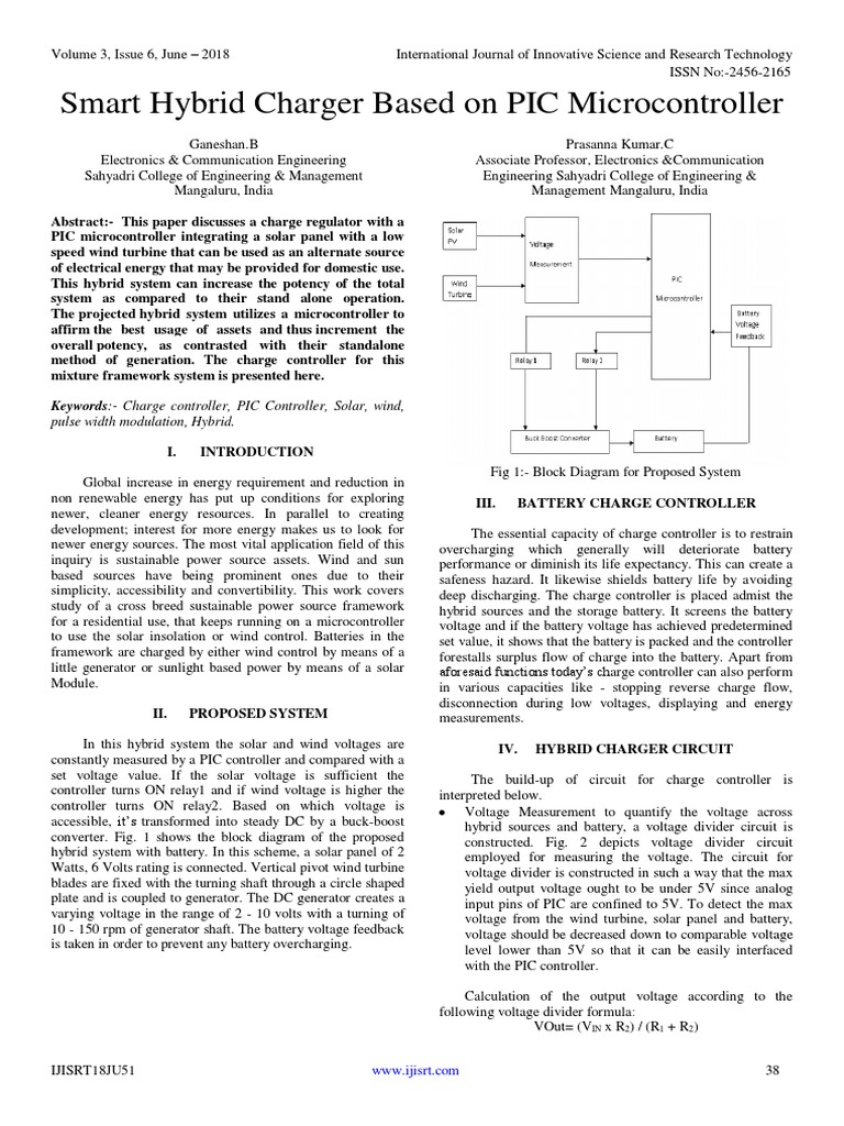 Smart Hybrid Charger Based On PIC Microcontroller | PDF | Mosfet ...
