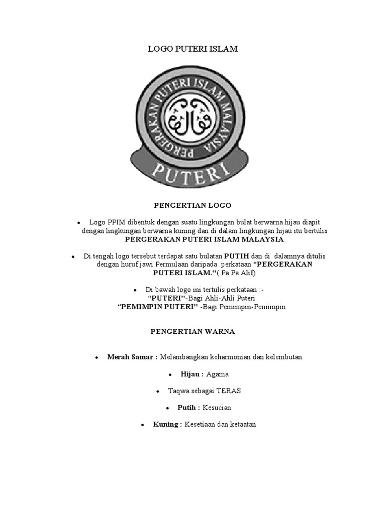 Logo Puteri Islam | PDF