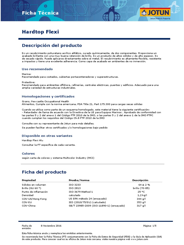Ficha Técnica Hardtop Flexi | PDF | Pinturas | Aluminio