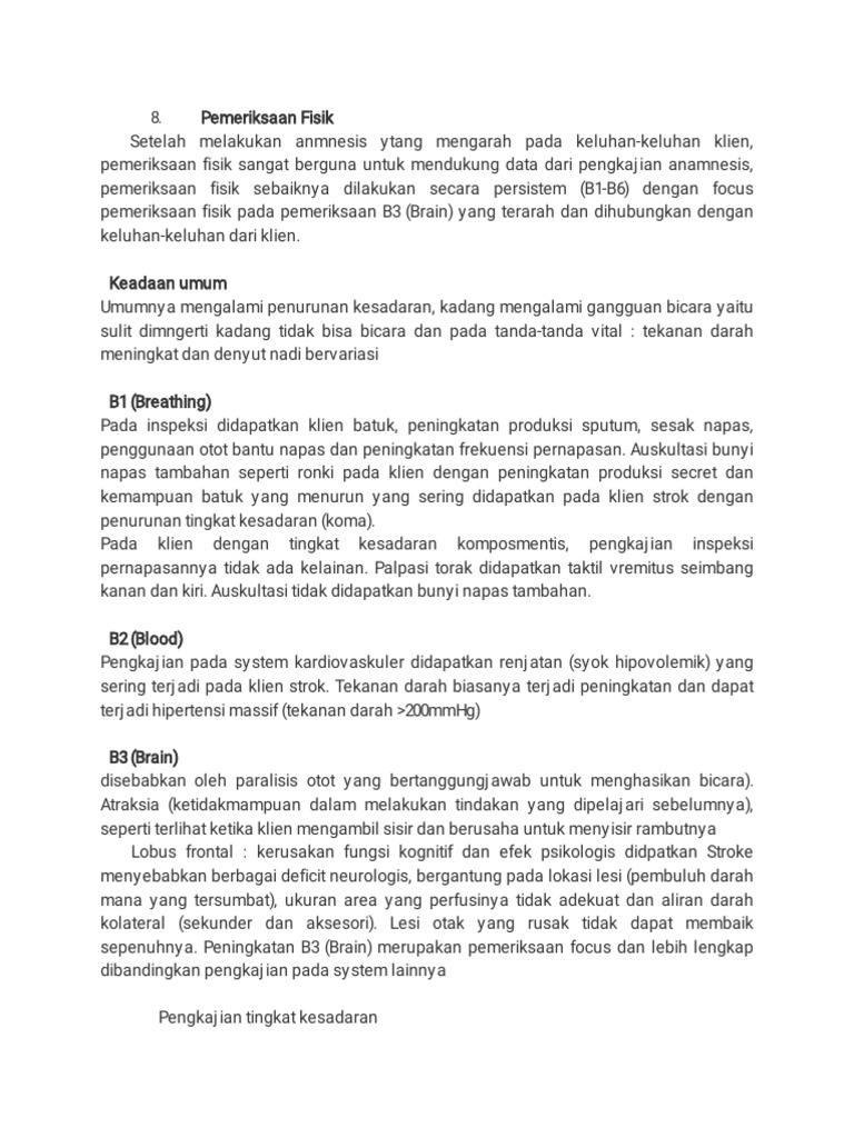 Pengkajian b1 Sampai b6 Gadar | PDF