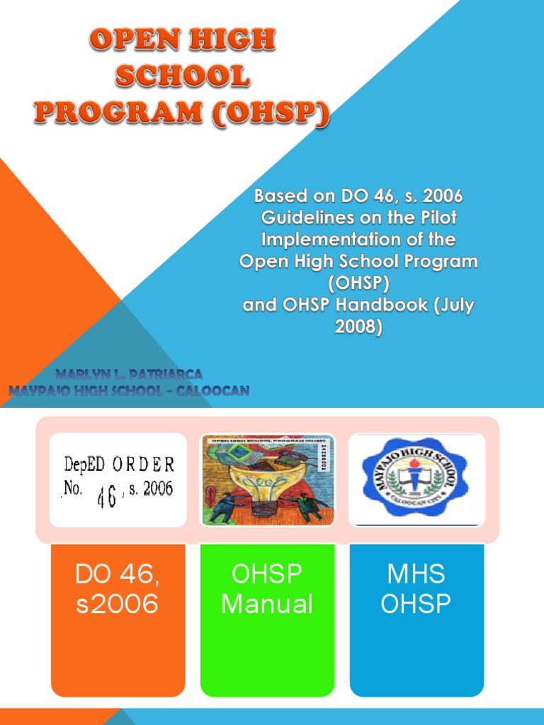 OHSP | Teachers | Educational Assessment