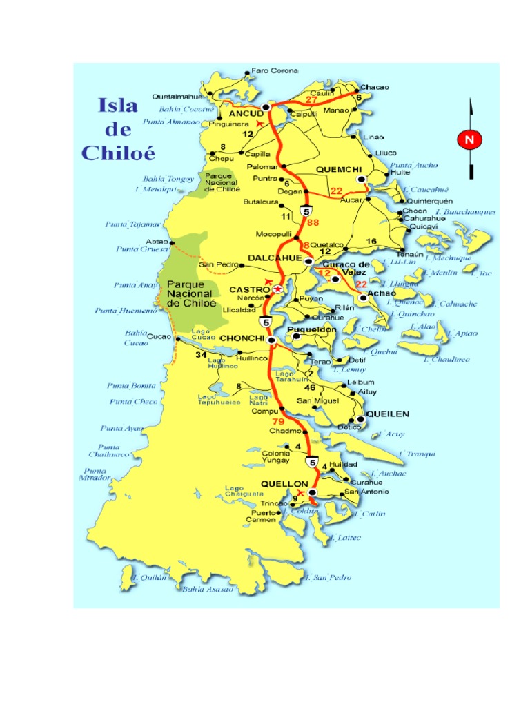 Mapa Isla de Chiloe | PDF