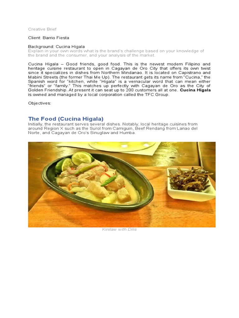 Cucina Higala: Northern Mindanao Cuisine | PDF | Thai Cuisine | Foods