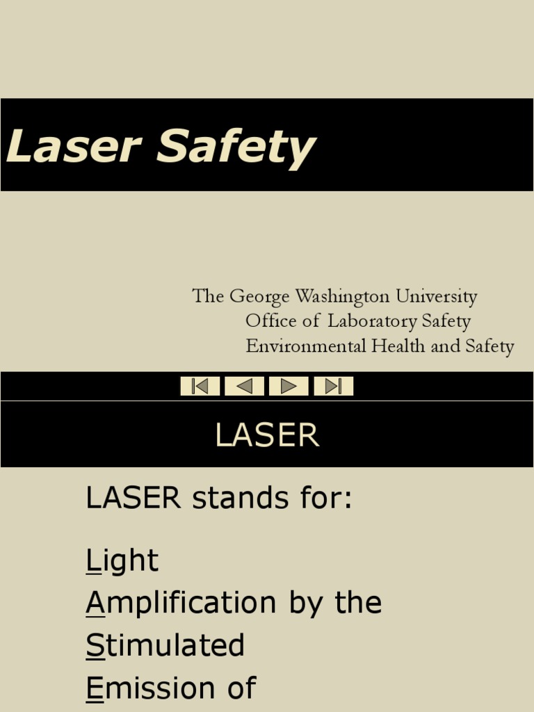 Laser Safety: The George Washington University Office of Laboratory ...