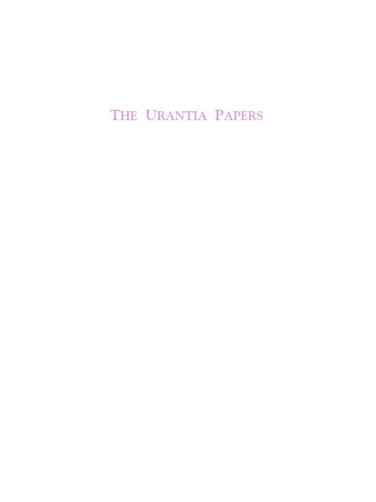 The Urantia Papers Pdf Absolute Philosophy Deities