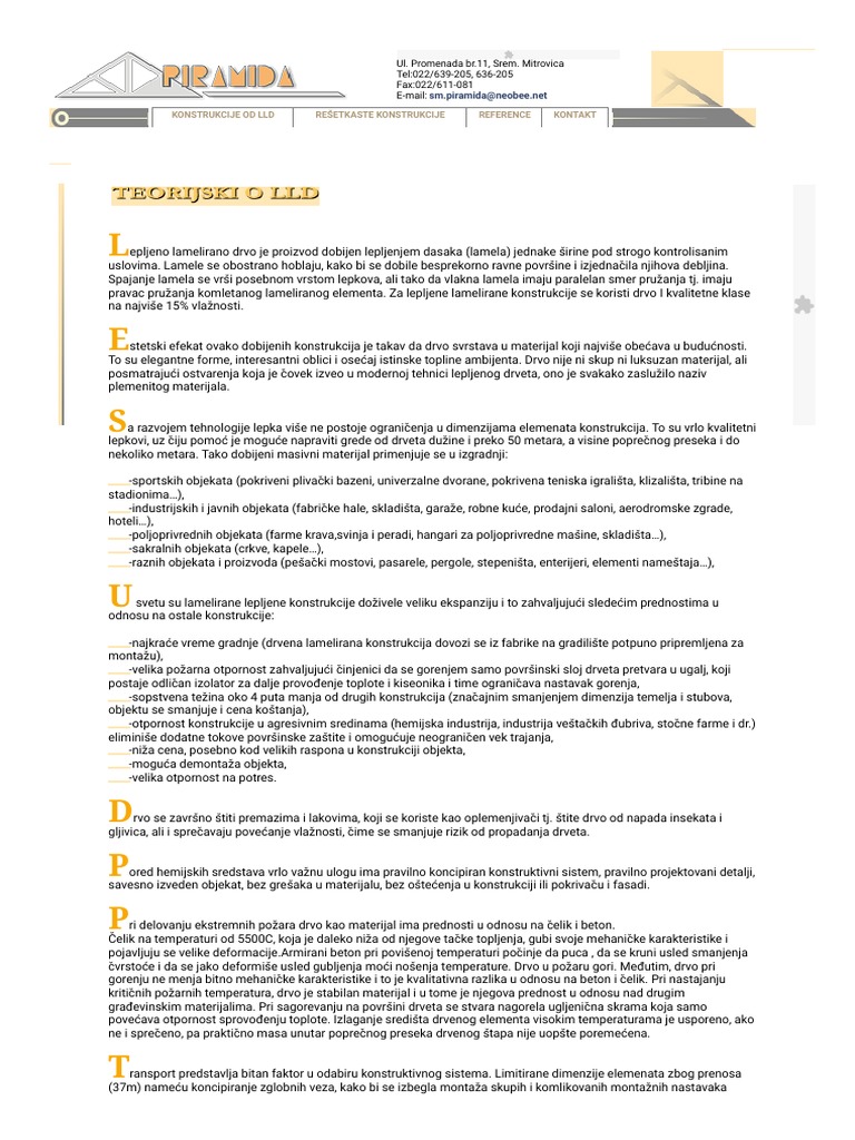 Piramida - Teorijski o LLD | PDF