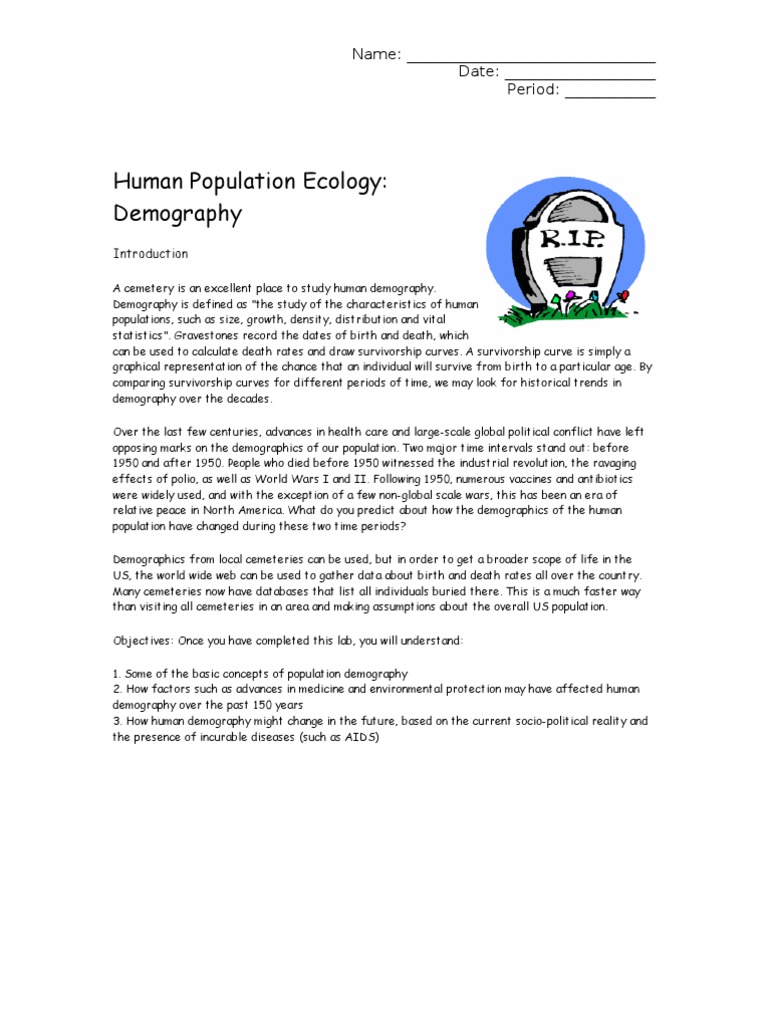 Human Population Demography Lab | PDF | Demography | Population