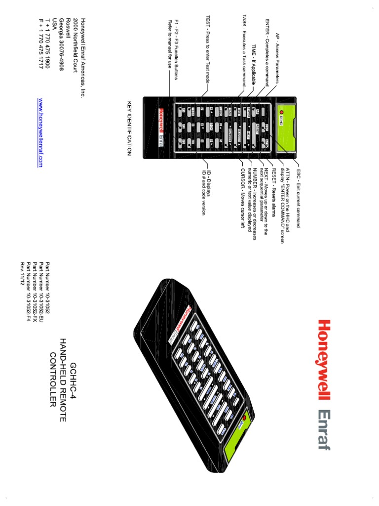 MOen Enraf Control IR Rev 11 12 | PDF