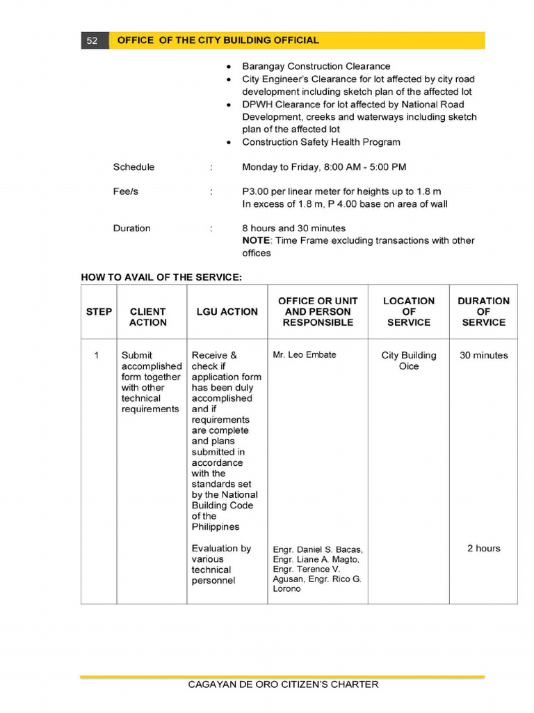 Fencing Permit Requirements in Cagayan de Oro | PDF | Government | Business