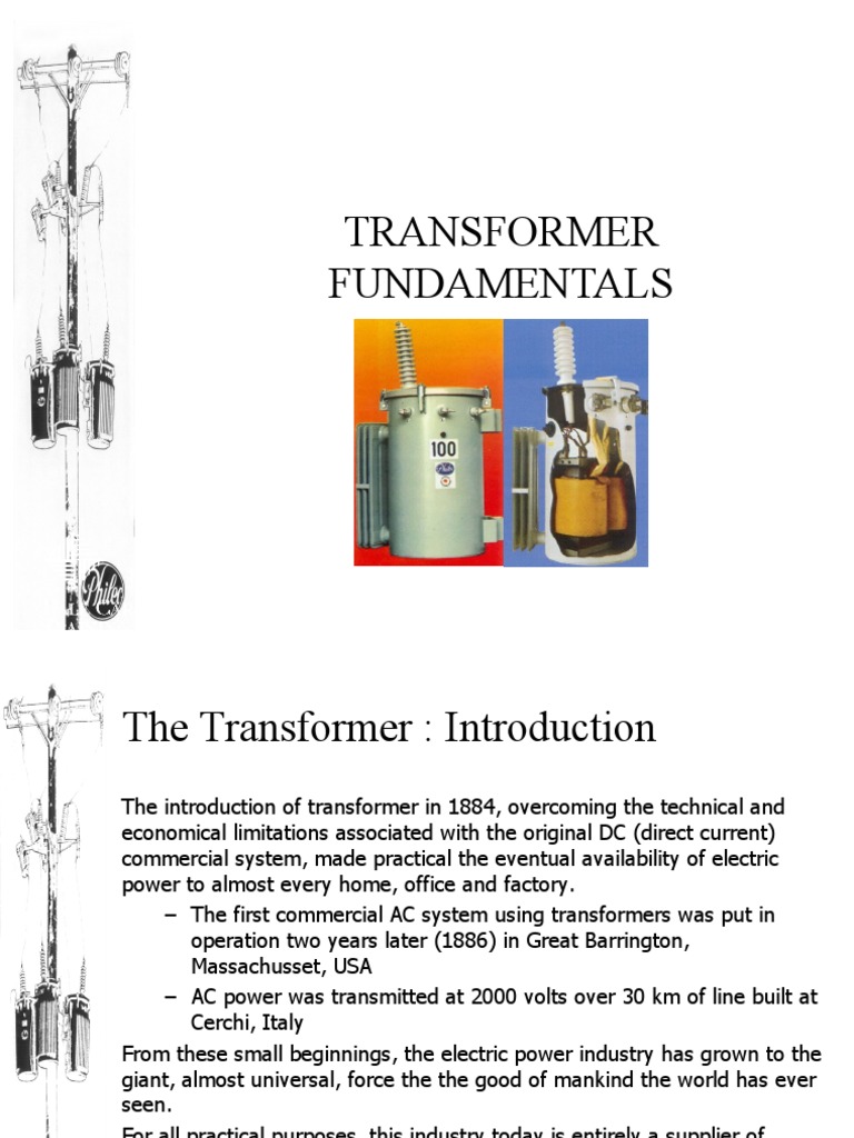 Transformer Fundamentals | PDF | Transformer | Insulator (Electricity)
