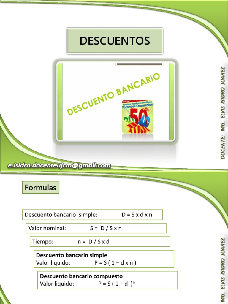 Sesión 7 Práctica de Descuento | Bancos | Bancario