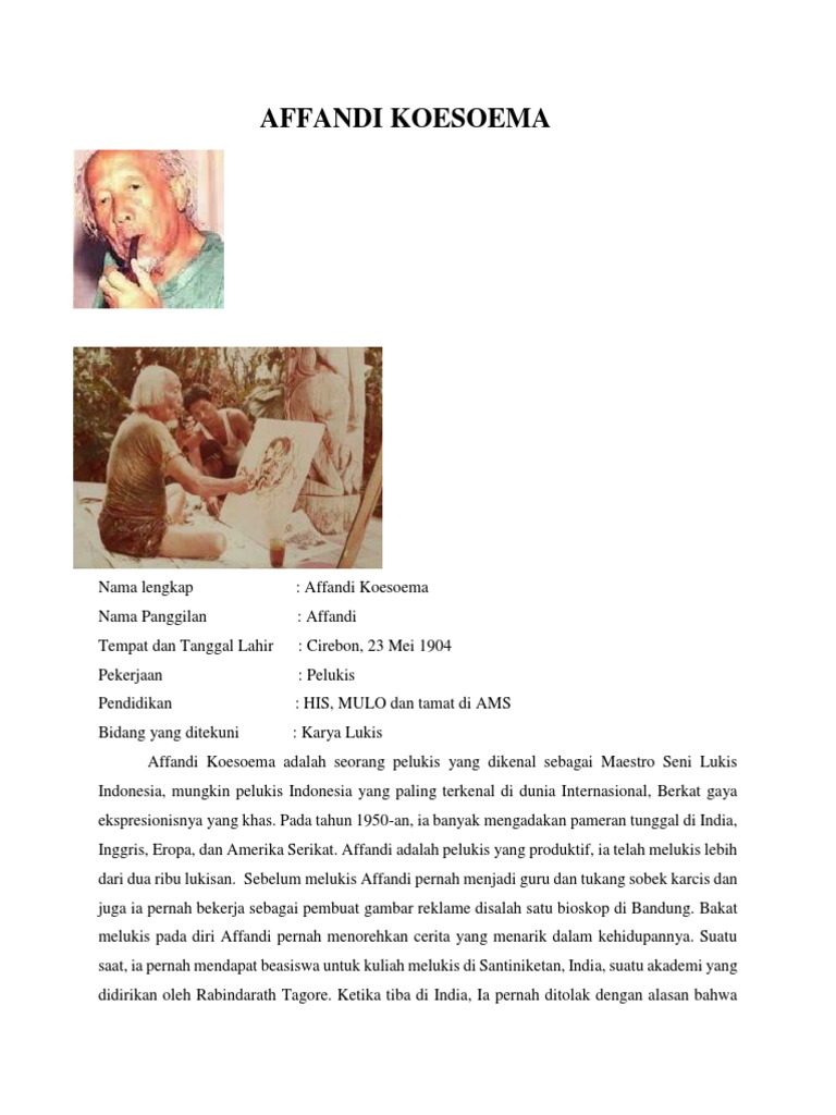 Affandi Koesoema | PDF