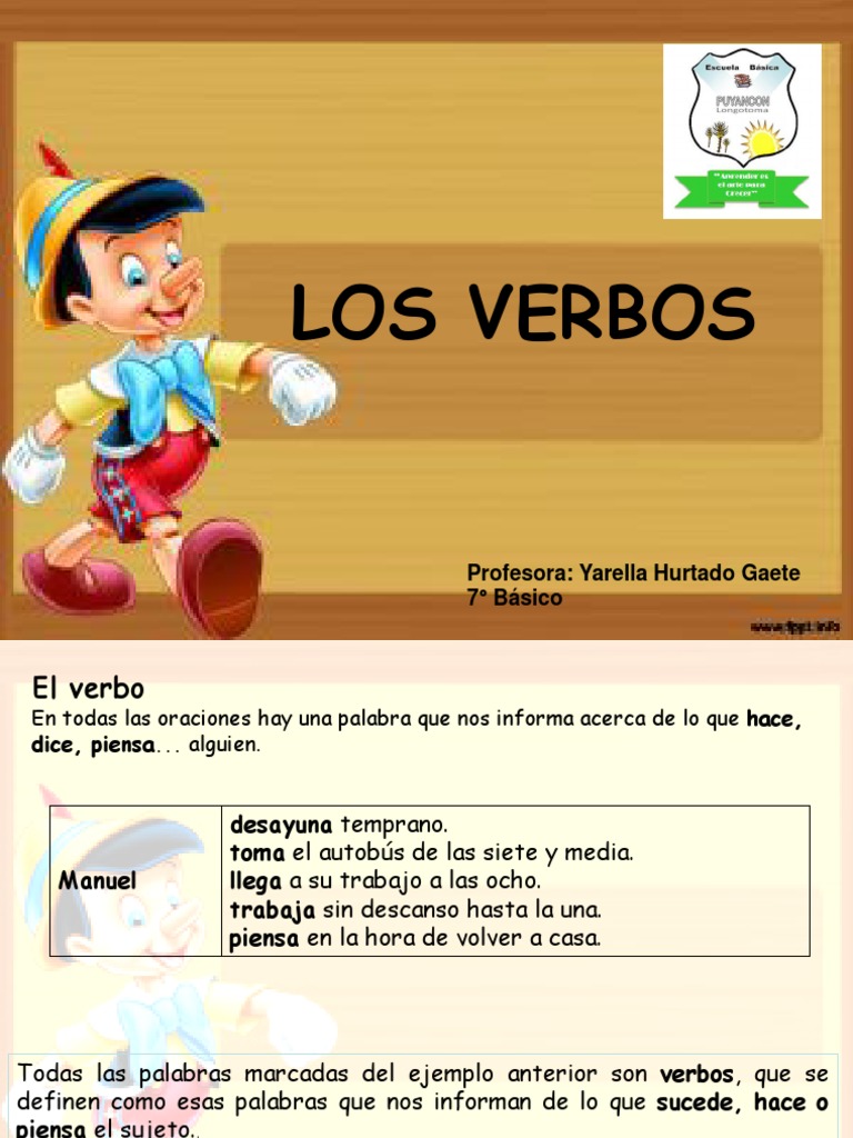 VERBOS | PDF | Verbo | Numero Gramatical
