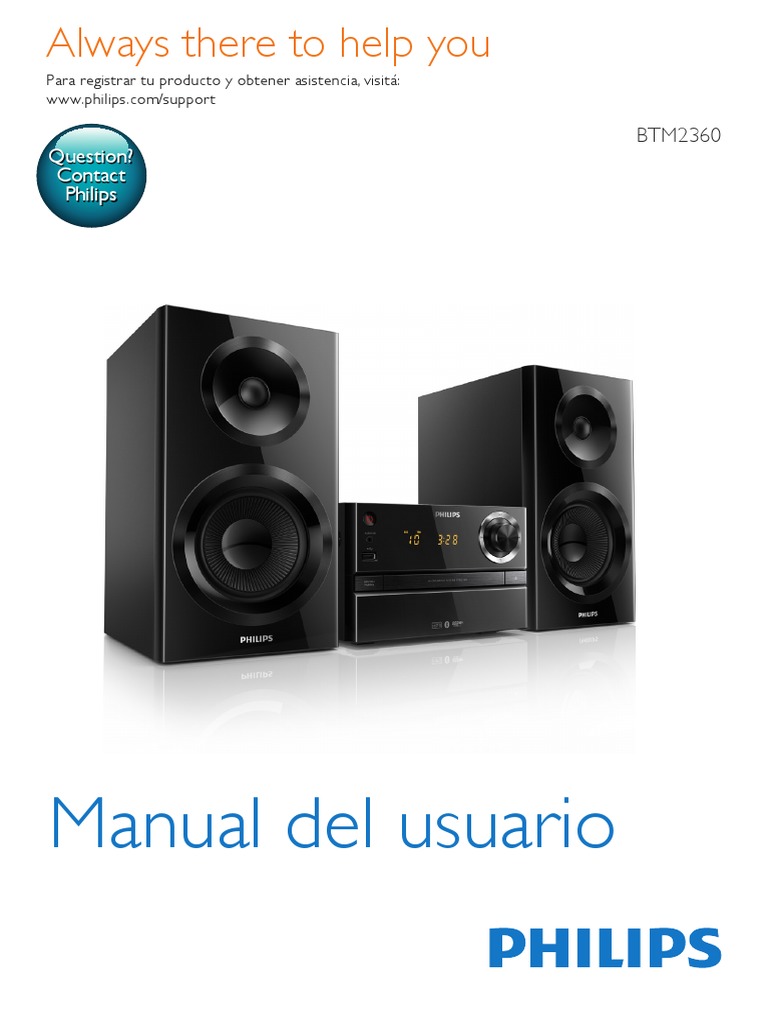 Philips de La Suegra Btm2360 - 55 - Dfu - Esp | PDF | Bluetooth | USB