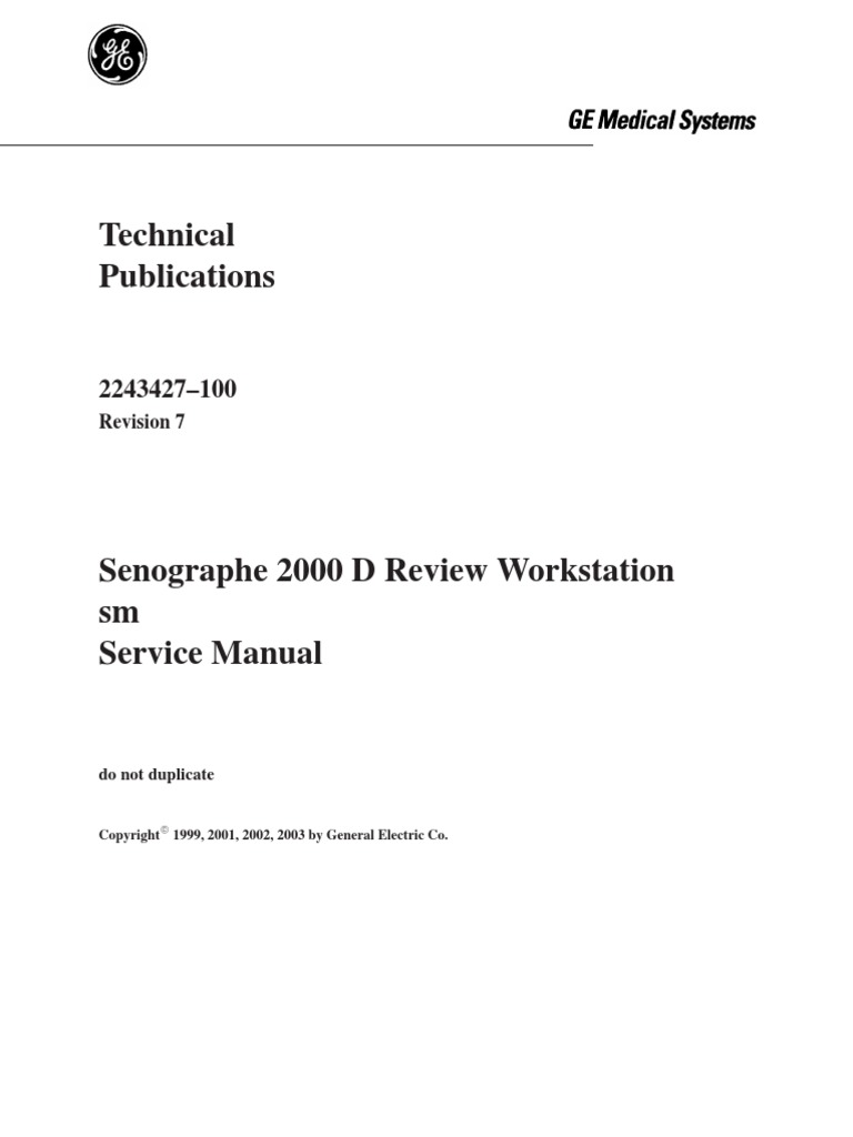 Senographe 2000D Workstation Manual | PDF | Computing | Computer ...