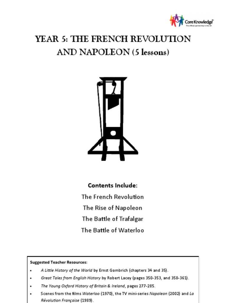 Resource Pack - Year 5 - The French Revolution PDF | PDF | Napoleon ...