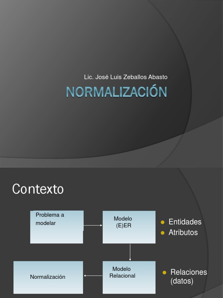 Normalizacion de Tablas | PDF | Base de datos relacional | Gestión de datos