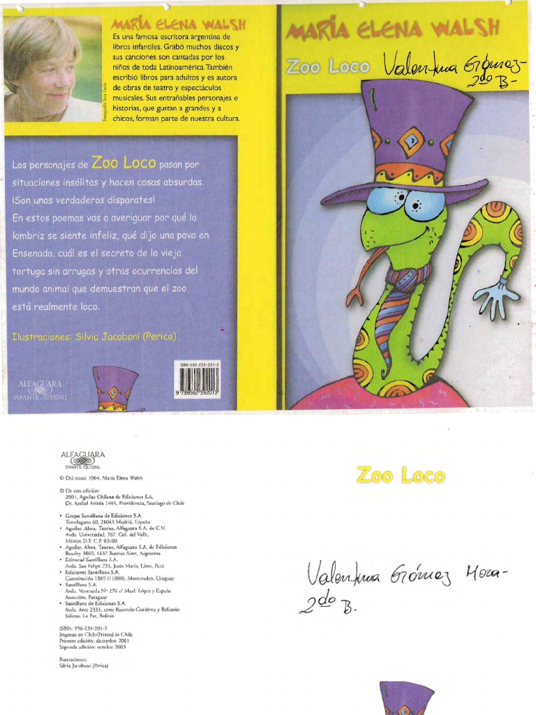 ZOO LOCO. María Elena Walsh. (6-) JDG PDF | PDF
