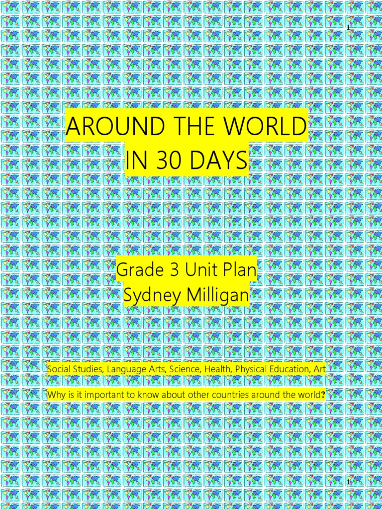 Grade 3 Unit Plan - Ece | PDF | Teachers | Learning