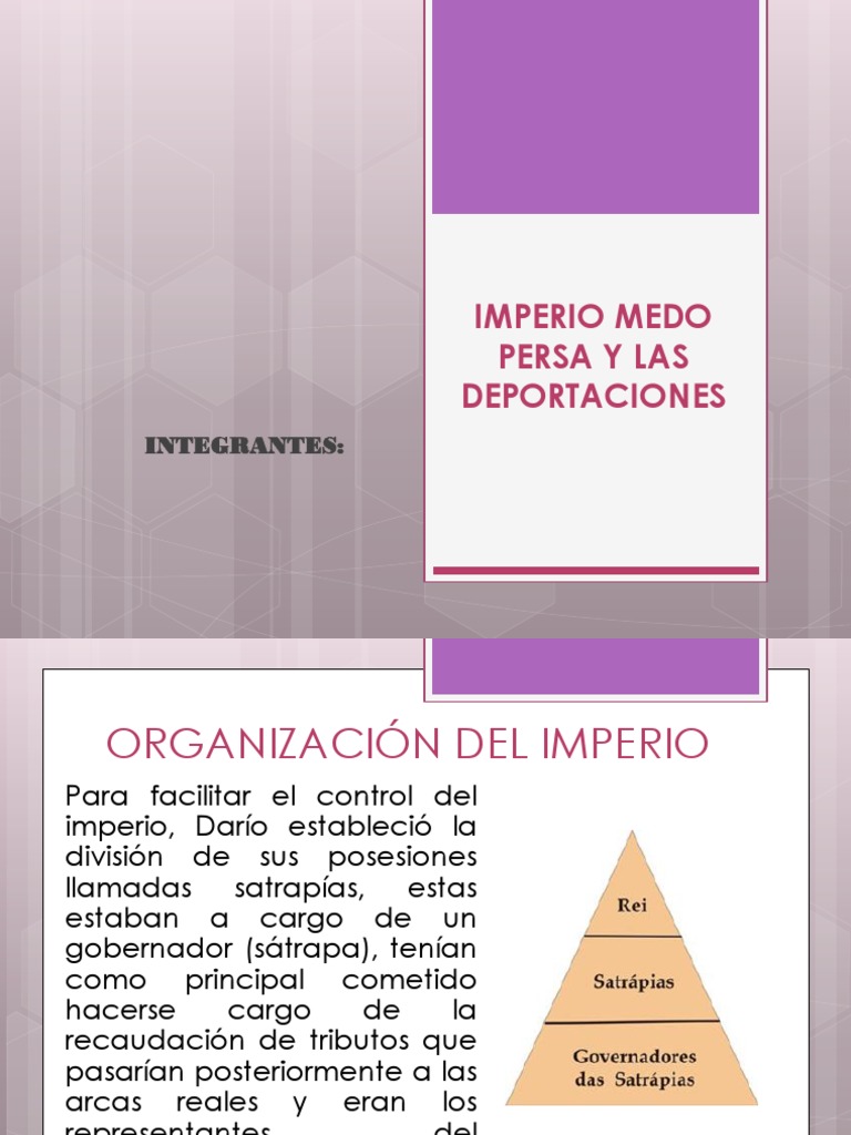 Imperio Medo-Persa: Organización y Retorno Judío | PDF | Imperio ...