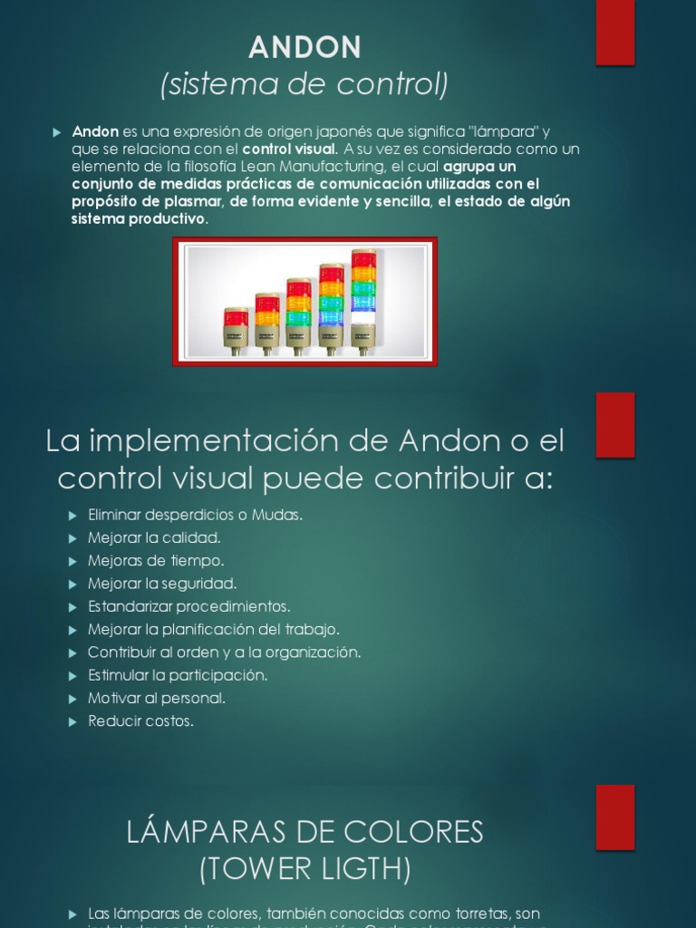 Andon | PDF | Lean Manufacturing | Ingeniería Informática