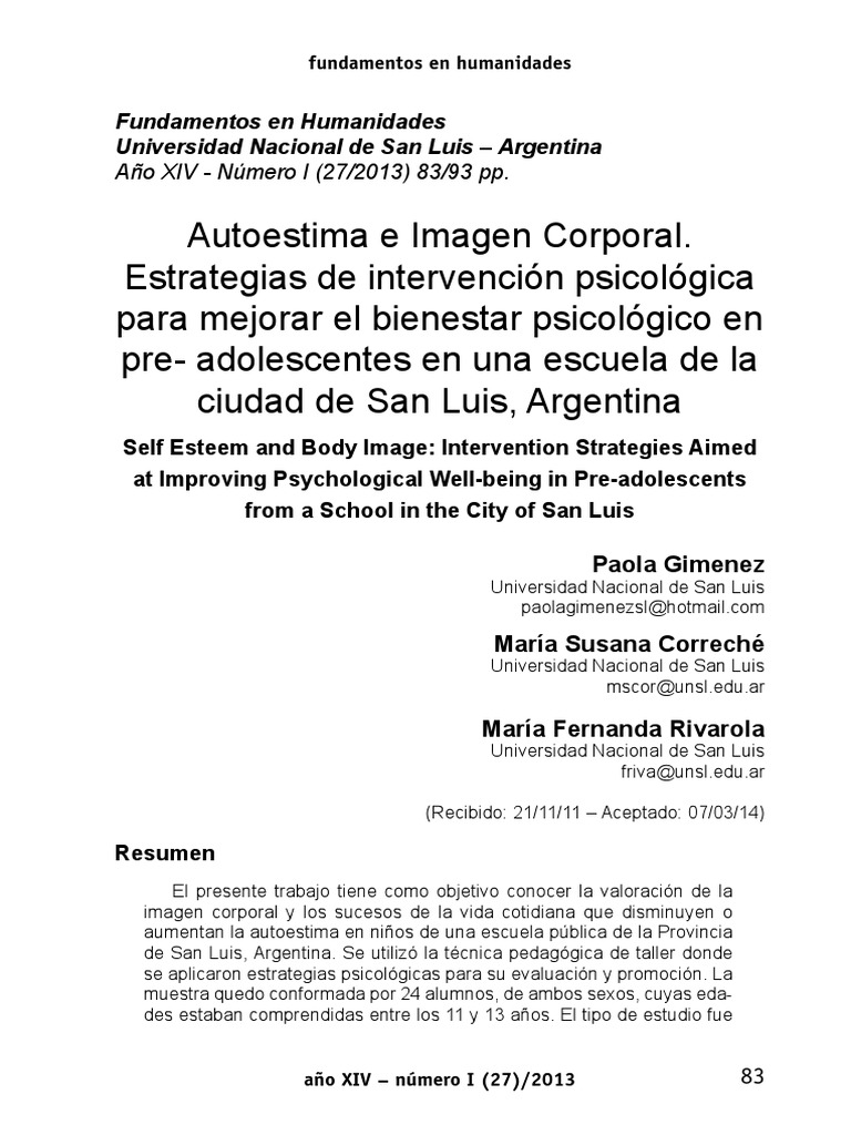 Auto Estim A | PDF | Autoestima | Pubertad