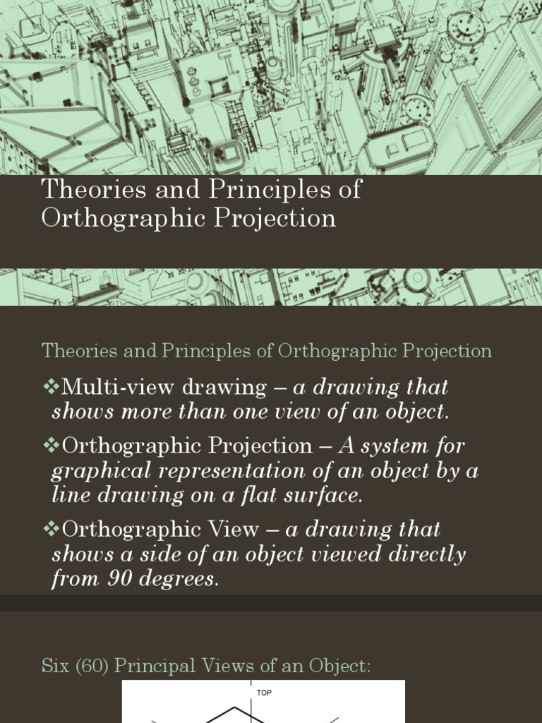 Theories and Principles of Orthographic Projection | PDF