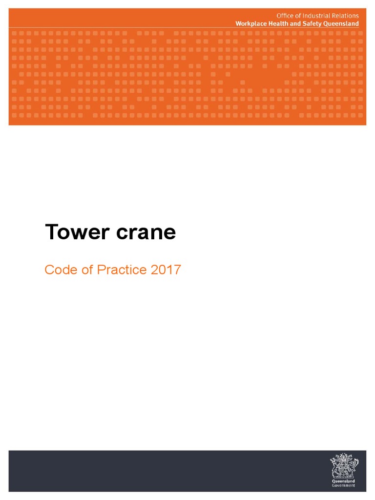 Tower Crane Code of Practice 2017 | PDF | Crane (Machine ...