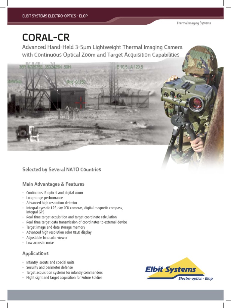 A Cámara Térmica Coral-cr (Elbit) | Thermography | Zoom Lens