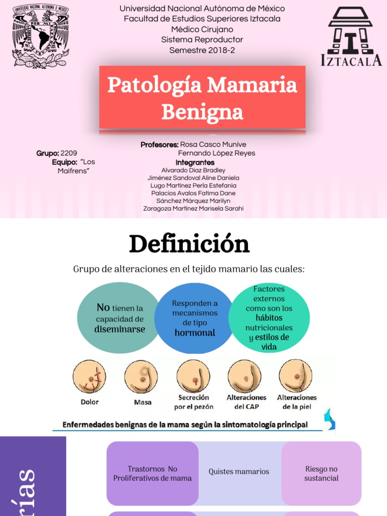 Patología Mamaria Benigna | PDF | Pecho | Biopsia