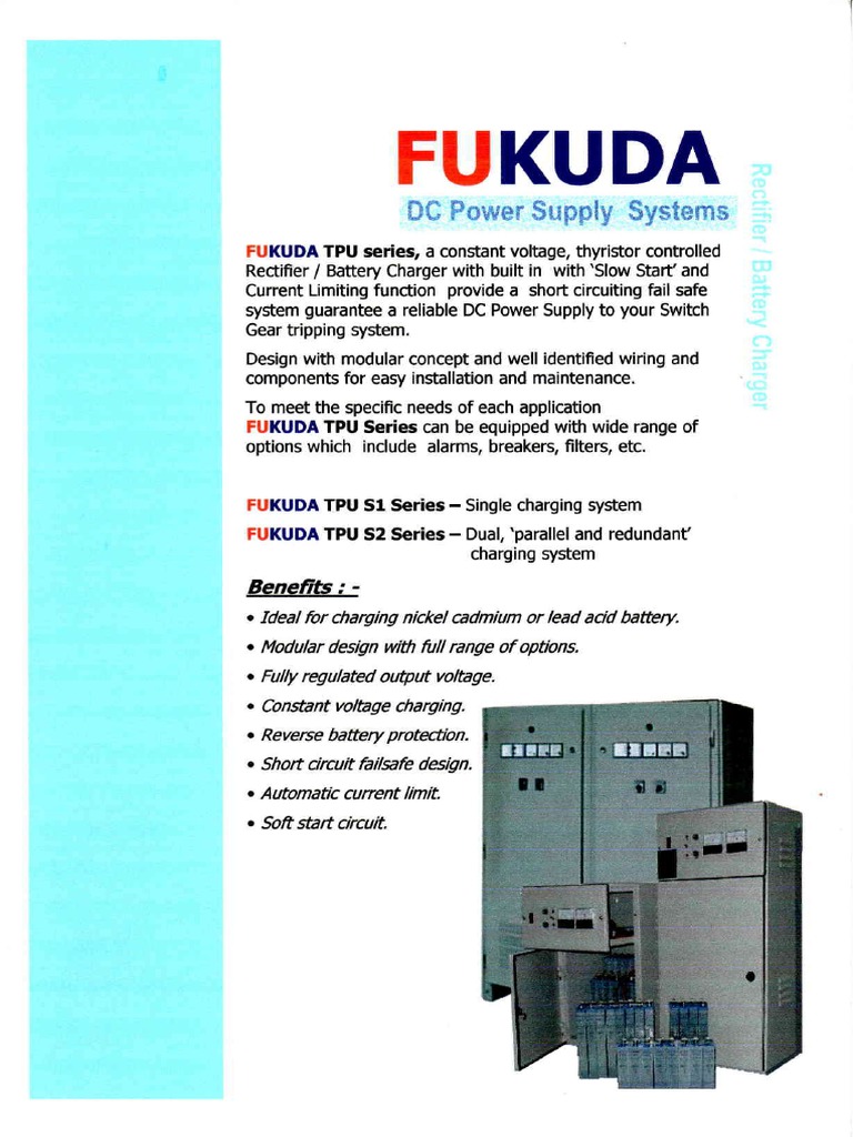 FUKUDA Charger Catalogue (May2018) | PDF | Rectifier | Battery Charger