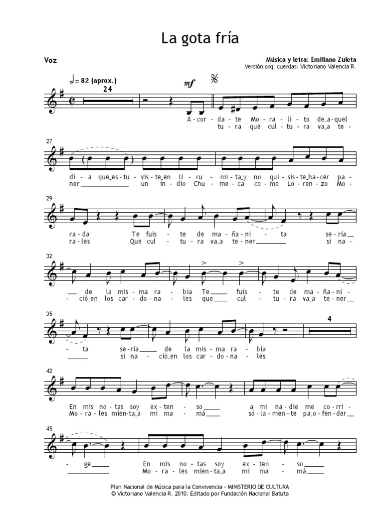 00.la Gota Fria - Voz