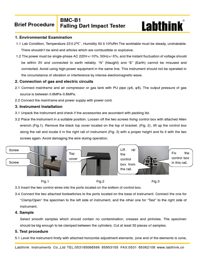 BMC-B1 Brief Procedure | PDF | Electrical Engineering | Electricity