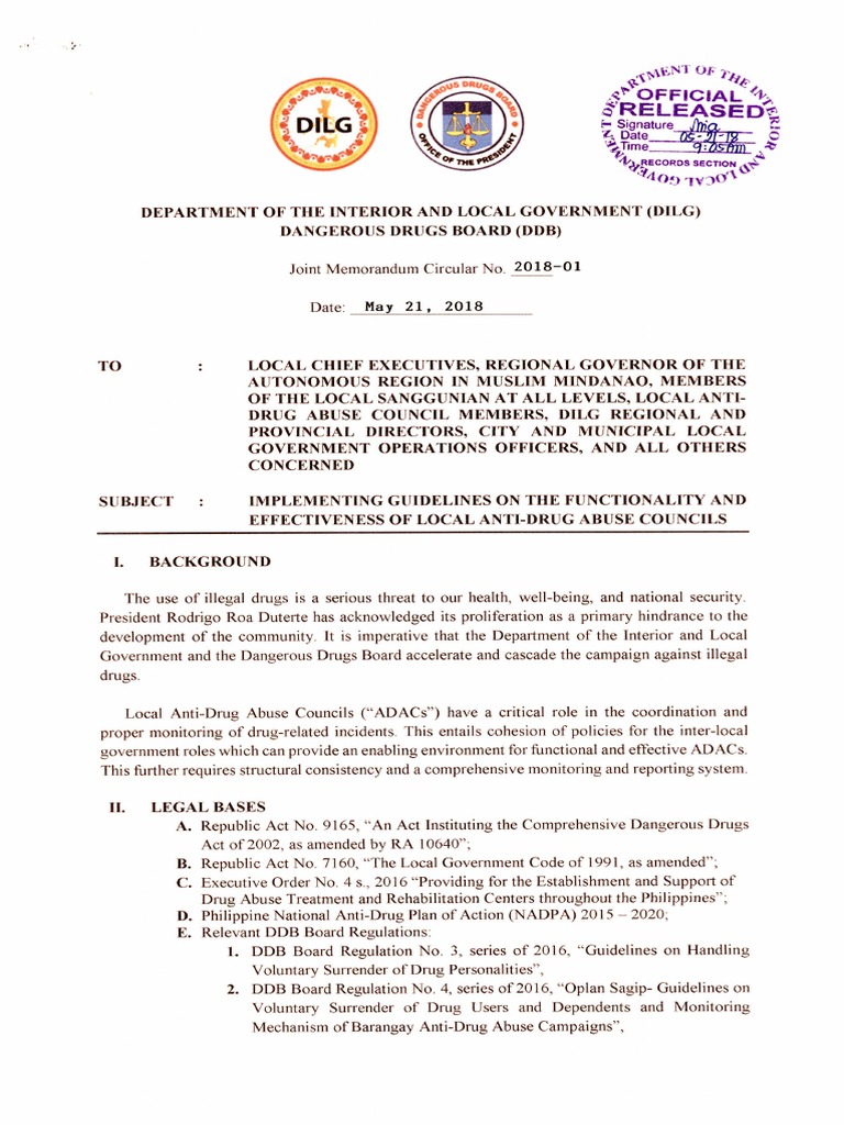 DILG DDB JMC No. 2018 01 ADACs Functionality Guidelines