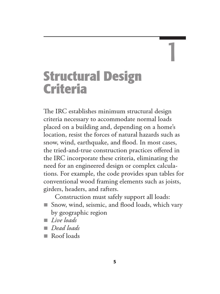 Structural Design Criteria Explained | PDF | Framing (Construction) | Wall