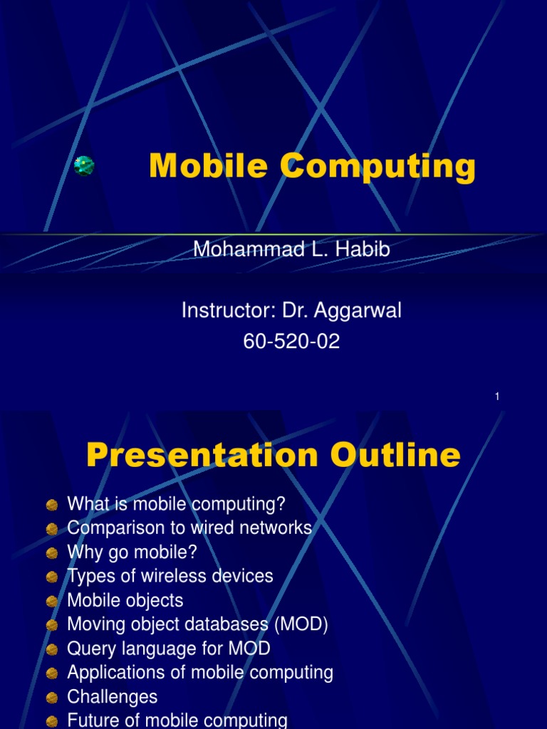 Mobile Computing | PDF | Mobile Device | Databases