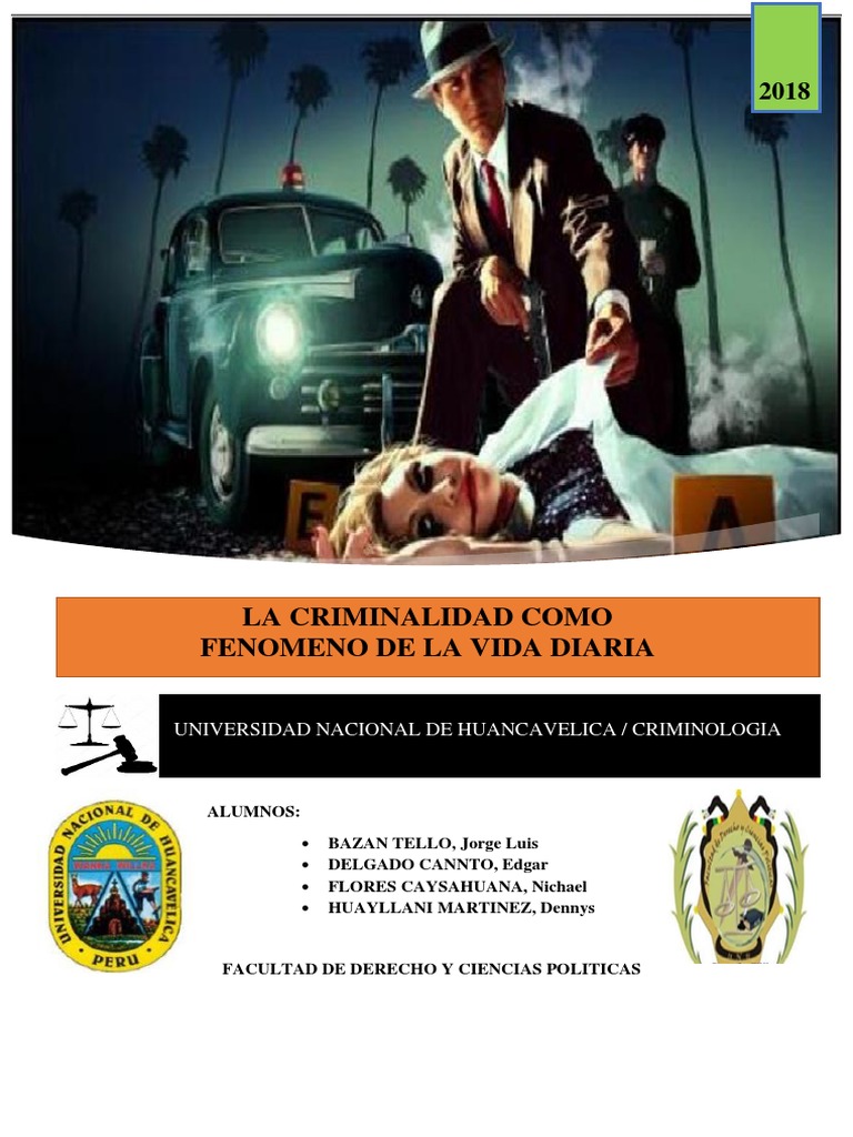 La Criminalidad en La Vida Diaria | PDF | Criminología | Policía