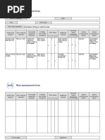 IOSH Risk Assessment Example 1 | PDF | Risk | Workplace