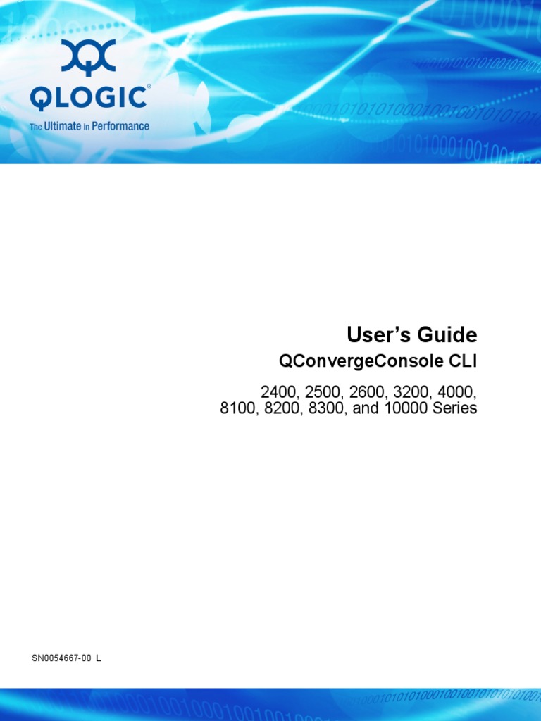 Usersguide QCC Cli Sn0054667-00l | PDF | Command Line Interface | Installation (Computer Programs)
