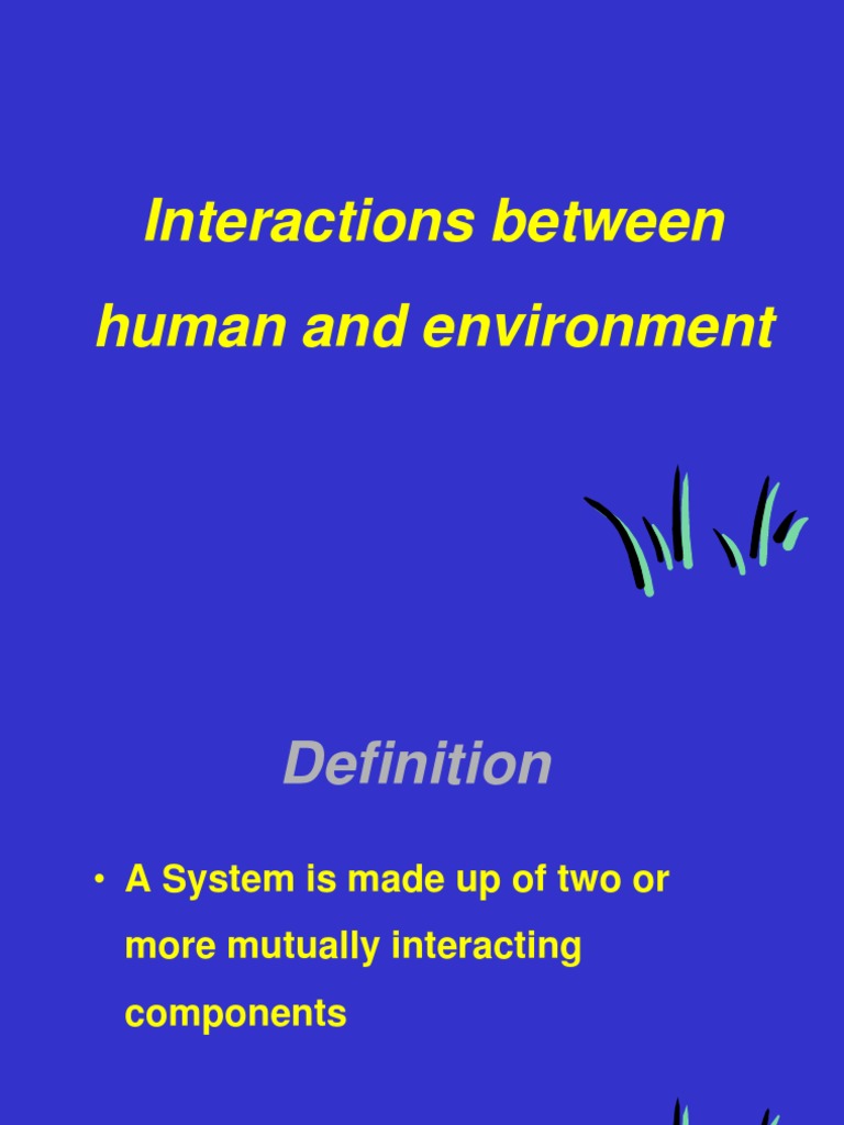 Interactions Between Human and Environment | PDF