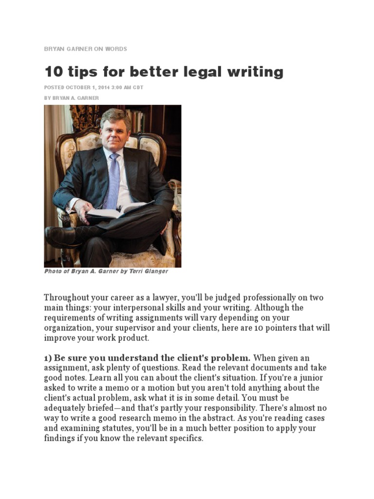 Bryan Garner On Words | PDF | Lawyer | Government Information