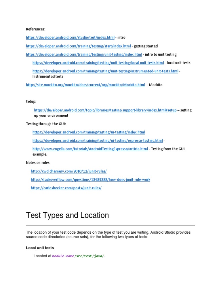 Android Studio Unit Testing | Download Free PDF | Unit Testing | Java ...