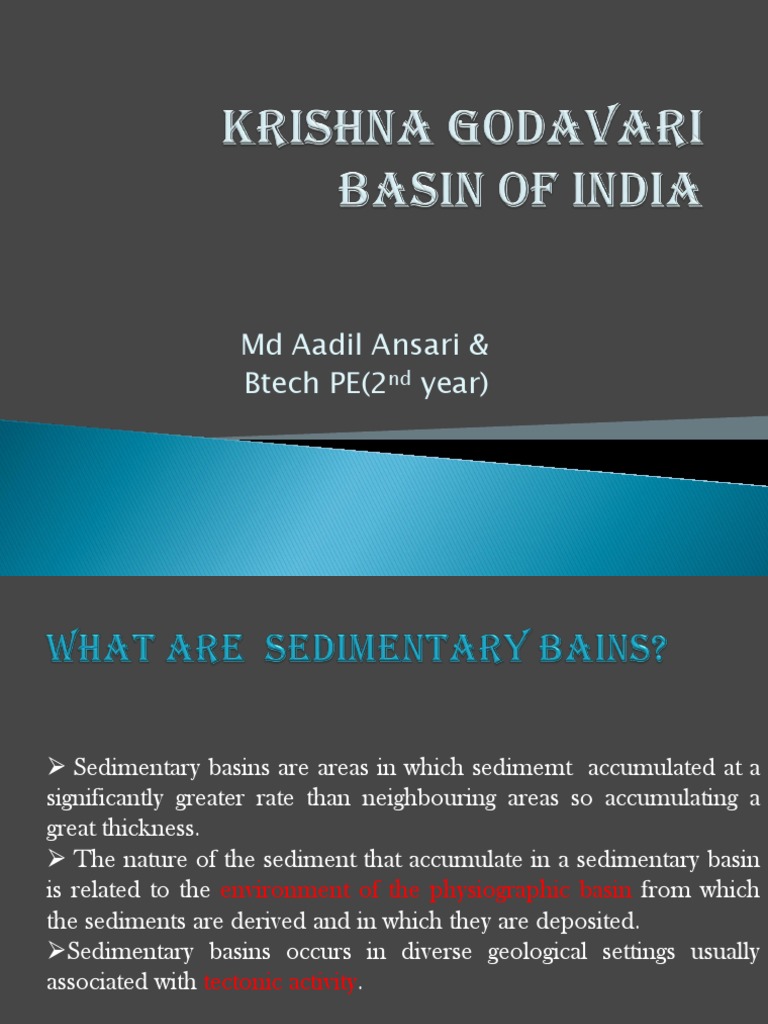 KG Basins of India | PDF | Sedimentary Basin | Sedimentary Rock