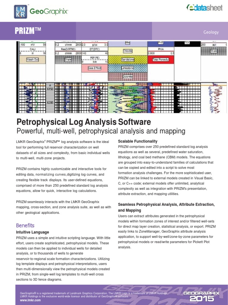 Prizm™: Petrophysical Log Analysis Software | Download Free PDF ...