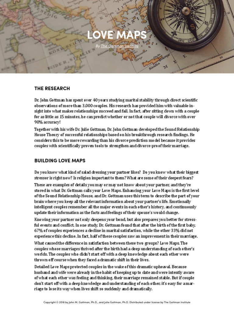 Love Maps White Paper | PDF | Cognitive Science | Behavioural Sciences